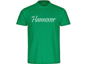 4068859184094 - multifanshop Kinder T-Shirt - Hannover - Schriftzug - Druck weiß - Kind