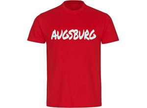 4068859494841 - multifanshop Kinder T-Shirt - Augsburg - Textmarker - Druck weiß - Kind