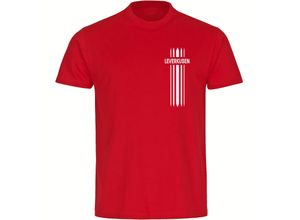 4068859127893 - multifanshop Kinder T-Shirt - Leverkusen - Streifen - Druck weiß - Kind 4068859127893 - multifanshop Kinder T-Shirt - Leverkusen - Streifen - Druck weiß - Kind