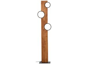 4004353429613 - Lampe Cheesy led Stehleuchte 140cm matt schwarz holz braun 20 w led integriert - braun - Brilliant