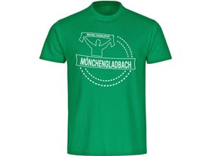 4068859179533 - multifanshop Kinder T-Shirt - Mönchengladbach - Meine Fankurve - Druck weiß - Kind