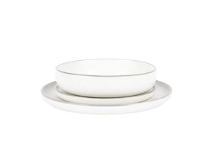 4005437322127 - Tafelservice 12 teilig Weiß Grau