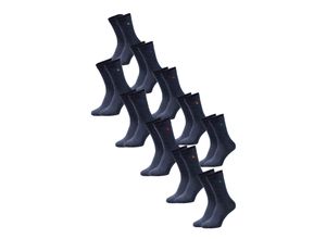 9010497263612 - 10er Pack Socken unisex   dunkelblau   Größe 43-46