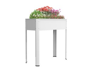 4051814447266 - Metall Hochbeet rechteckig stehender Pflanzkasten Blumenkasten für Garten Terrasse Balkon Blumentopf H 88 x B 80 x T 35 cm Balora L 4051814447266 - Metall Hochbeet rechteckig stehender Pflanzkasten Blumenkasten für Garten Terrasse Balkon Blumentopf H 88 x B 80 x T 35 cm Balora L