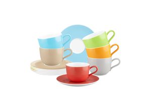 4262487297847 - Kaffeetassen mit Untertassen Liberty Pure Colors 260 ml 6er Set