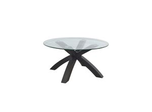 4046884107011 - möbel direkt online Couchtisch Massivholz Eiche mit großer Sicherheits-Glasplatte