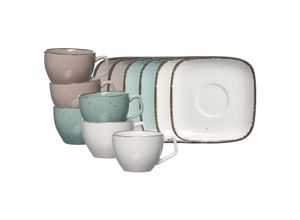 4262517040924 - Espressotassen mit Untertassen Casa 80 ml 6er Set 4262517040924 - Espressotassen mit Untertassen Casa 80 ml 6er Set
