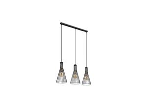 9007371436385 - Pendellampe Metall schwarz matt Gitterschirme H 120 cm 9007371436385 - Pendellampe Metall schwarz matt Gitterschirme H 120 cm