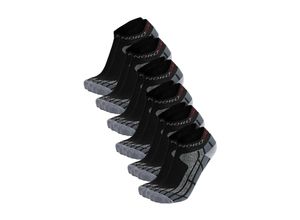 9010497088017 - 6er Pack Allround-Sportsocken kurz unisex   schwarz   Größe 39-42