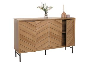 4057651645926 - Sideboard MCW-M50 Schrank Kommode Highboard Anrichte 94x151x40cm ~ natur