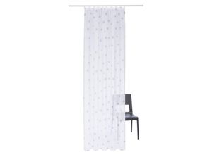 6920192973194 - Gardine MY HOME Stern Gardinen Gr 175 cm Kräuselband 140 cm grau Kräuselband Gardine Transparent Voile Polyester