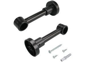 4016318138492 - Träger Gardinenstangenhalterungen Gr Länge 127 cm schwarz Gardinenstangenhalter Gardinenstangenhalterungen für Gardinenstangen Ø 20 mm