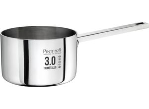8007163265958 - Kasserolle PINTINOX Century 30 silber (edelstahlfarben) H12cm Ø20cm Töpfe Boden und Seitenwände komplett aus 3 Schicht Material Induktion