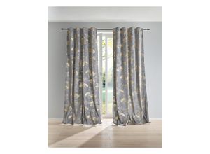 6936782377280 - Vorhang HEINE HOME Gr 4 gold (grau goldfarben) Ösen Ösen Polyester Gardinen