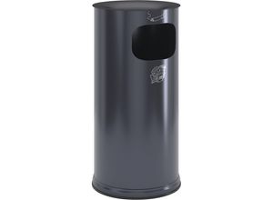 4030695035724 - Sicherheits-Kombiascher Stahlblech - Höhe 710 mm Abfallvolumen 44 l - - Farbe Abfallbehälter anthrazit - VAR