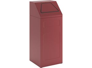 4031068075521 - Wertstoffsammler feuerhemmend Volumen 65 l BxHxT 400 x 960 x 380 mm rot RAL 3000 kaiserkraft