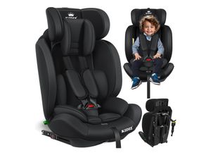 4255598359801 - KIDIZ® Autokindersitz Premium Kinderautositz Gruppe 1+2+3 9-36 kg 5-Punkt-Sicherheitsgurt Autositz Kindersitz Einstellbare Kopfstütze Mitwachsende Sitzerhöhung 1-12 Jahre Stabil und Sicher