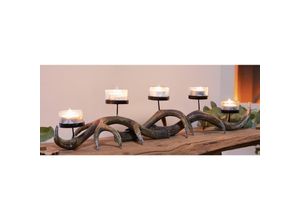 4007299530542 - Kerzenhalter Geweih Teelicht Kerzenständer Deko Hirschgeweih Kerzen Halter braun 4007299530542 - Kerzenhalter Geweih Teelicht Kerzenständer Deko Hirschgeweih Kerzen Halter braun