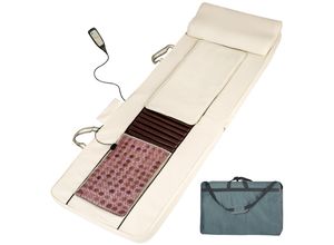 4260182873908 - tectake® Shiatsu-Massagematratze mit Jadestein-Wärmematte 4 Massagezonen und 4 Massagestärken 1865 x 60 x 11 cm