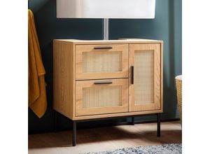 4251757723247 - Waschbeckenunterschrank Badschrank 60x60x40 cm Unterschrank Eiche Optik 4251757723247 - Waschbeckenunterschrank Badschrank 60x60x40 cm Unterschrank Eiche Optik