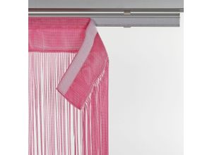 4016318302350 - Schiebegardine String Gardinen Gr 245 cm Klettband 60 cm pink Schiebegardinen transparent Gardine HxB 245x60