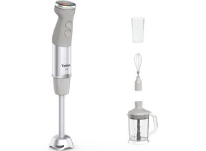 3016667291771 - TEFAL Stabmixer HB67MB Quickchef+ 3-in-1 XL grau (edelstahl grau) B159cm H301cm T287cm Mixer Zerkleinerer Schneebesen 5-in-1-Aufsatz Silence-Modus