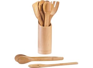 4003368252742 - Besteckhalter ZELLER PRESENT beige (natur) H33 Ø9 Bambus Besteckkörbe hochwertig umweltfreundlich 4003368252742 - Besteckhalter ZELLER PRESENT beige (natur) H33 Ø9 Bambus Besteckkörbe hochwertig umweltfreundlich