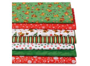 4058896286578 - Patchwork- und Quiltpaket Baby-Rentiere grün rot weiß