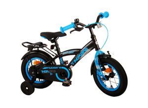 4067872152769 - TPFSports Thombike Kinderfahrrad - Jungen - 12 Zoll - Rücktritt + Handbremse - Schwarz Rot