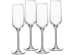 4006344320176 - Sektglas RITZENHOFF & BREKER Rumba transparent B55cm H23cm Ø55cm Glas Trinkgefäße 4er Set je 220 ml