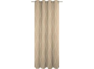 4004567190378 - Vorhang ADAM Vorhang Casket Valdelana Light aus 100 % Bio-Baumwolle Ösen (1 St) Gr 1 beige B145cm H145cm Jacquard Baumwolle (Bio-Baumwolle) Gardinen Vorhang Casket Valdelana Light aus 100% Bio-Baumwolle Ösen (1 St)