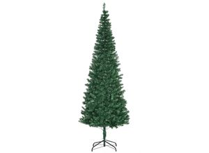 4250871260423 - Homcom - Künstlicher Weihnachtsbaum 21 m Schmaler Christbaum mit Ständer 631 Äste Zerlegbar Weihnachtsdeko Kunststoff Tanne Grün Ø81 x 210 cm 4250871260423 - Homcom - Künstlicher Weihnachtsbaum 21 m Schmaler Christbaum mit Ständer 631 Äste Zerlegbar Weihnachtsdeko Kunststoff Tanne Grün Ø81 x 210 cm