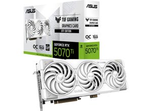 4711636126151 - ASUS GeForce RTX 5070 Ti TUF BTF White OC - 16GB GDDR7 RAM - Grafikkarte
