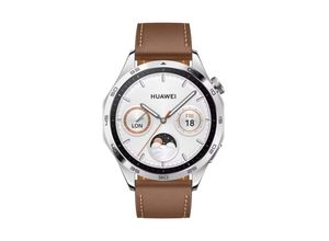 6942103104800 - Watch GT4 46mm (Phoinix-B19L) (silber braunes Lederarmband) (40-56-6078) - Huawei