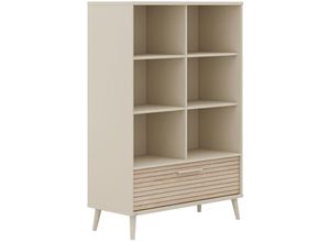 4250004684485 - Standregal PAIDI EEFJE in Beige 6 offene Fächer und Schublade mit Soft-Close beige (cashmere beige groovy oak) B95cm H139cm T41cm Spanplatte Regale modernes und langlebiges Regal aus Holz geprüfte Qualität 4250004684485 - Standregal PAIDI EEFJE in Beige 6 offene Fächer und Schublade mit Soft-Close beige (cashmere beige groovy oak) B95cm H139cm T41cm Spanplatte Regale modernes und langlebiges Regal aus Holz geprüfte Qualität