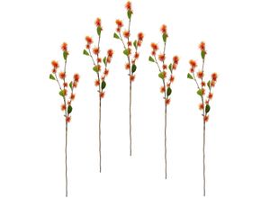 4019844782863 - Kunstblume IGEA aubernuss orange B20cm H100cm Obermaterial 93% Kunststoff 7% Polyester Kunstpflanzen 5er Set