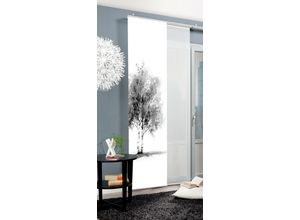 4056751538237 - Schiebegardine HOME WOHNIDEEN TREE Gr 1 grau B60cm H245cm Polyester Gardinen Schiebewand Seidenoptik Digitaldruck 4056751538237 - Schiebegardine HOME WOHNIDEEN TREE Gr 1 grau B60cm H245cm Polyester Gardinen Schiebewand Seidenoptik Digitaldruck