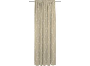 4004567305529 - Vorhang ADAM Casket Valdelana Light Gr 1 beige B142cm H145cm Jacquard Baumwolle Gardinen Vorhang Casket Valdelana Light aus 100% Bio-Baumwolle Multiband