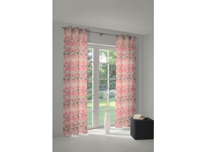 4004567273811 - Vorhang ADAM Vorhang Bio Bel aus 100 % Bio-Baumwolle Ösen (1 St) Gr 1 rosa B145cm H145cm Jacquard Baumwolle (Bio-Baumwolle) Gardinen Blickdichter Vorhang Bio Bel aus Bio-Baumwolle Made in Germany