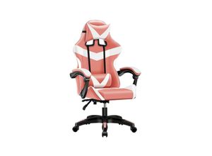 4255701935359 - Gaming Stuhl Pink Weiß Drehstuhl