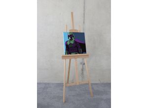 4055065032295 - Leinwandbild KOMAR Star Wars Cyberart by Boba Fett - Größe 40 x 40 cm bunt (farbe rahmen braun farbe bild(er) bunt) B40cm H40cm T2cm Holz Papier Bilder Keilrahmenbild mit Echtholzrahmen Kinderzimmer