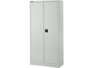 4051273635167 - Pure Universalschrank 5 OH 4 Fachböden abschließbar B 950 x T 400 x H 1935 mm Stahl lichtgrau RAL 7035 lichtgrau RAL 7035