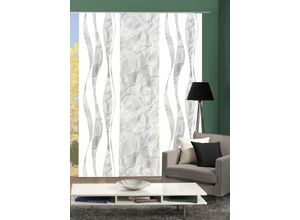 4056751516266 - Schiebegardine HOME WOHNIDEEN SOEREN Gr 1 grau B60cm H245cm Polyester Gardinen SCHIEBEVORHANGSETSEIDENOPTIKDIGIDRUCK