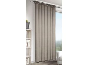4005241827566 - Gardine Alex Gr 1 grau (stein) B140cm H245cm Polyester Gardinen Fertigschal