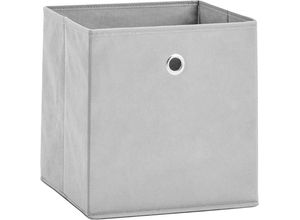 4003368500348 - Aufbewahrungsbox ZELLER PRESENT Aufbewahrungsboxen Gr B H T 28 cm x 28 cm x 28 cm grau Aufbewahrungsbox Ordnungsboxen Aufbewahrungsboxen faltbar und schnell verstaut