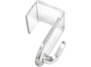 4003018356202 - Gardinenhaken Dekohaken für Fenster und Türen Gr 1 transparent B2cm L35cm Kunststoff Gardinenbefestigungen für Dekorationen von Stoffe