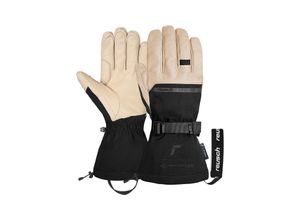 4060485601815 - Skihandschuhe REUSCH Duality R-WOOL Damen Gr 10 beige schwarz 70% Polyester 30% Rindsleder unifarben Handschuhe mit winddichter atmungsaktiver Funktion 4060485601815 - Skihandschuhe REUSCH Duality R-WOOL Damen Gr 10 beige schwarz 70% Polyester 30% Rindsleder unifarben Handschuhe mit winddichter atmungsaktiver Funktion
