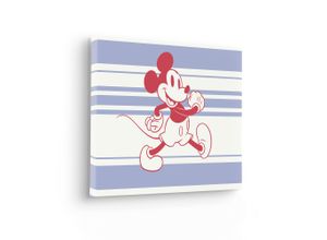 4055065030208 - Leinwandbild KOMAR Mickey Wonderful Live - Größe 30 x 40 cm rot (farbe bild(er) braun weiß rot) B30cm Papier Holz Bilder Keilrahmenbild mi Echtholzrahmen