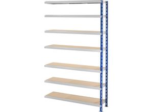 4061753093097 - eurokraft basic Großfach-Steckregal mit Spanplatten-Böden Tiefe 400 mm Anbauregal HxB 2522 x 1525 mm