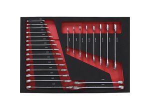 4260563726946 - Werkzeug-Shadowboards Ring-  Gabelschlüssel-Satz für BxT 536 x 410 mm 25-teilig kaiserkraft